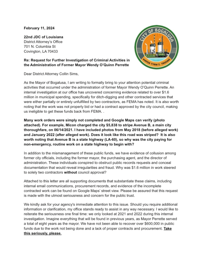 22nd JDC (St. Tammany, Washington) remains wide open; unsolved crime ...